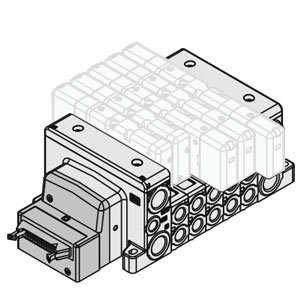 VV80*-PD, Плита, по ISO 15407-2, плоский ленточный кабель – ТСК Пневмосервис